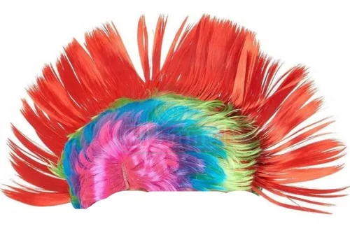 Peluca punk flequillo parados - El Túnel Cotillón