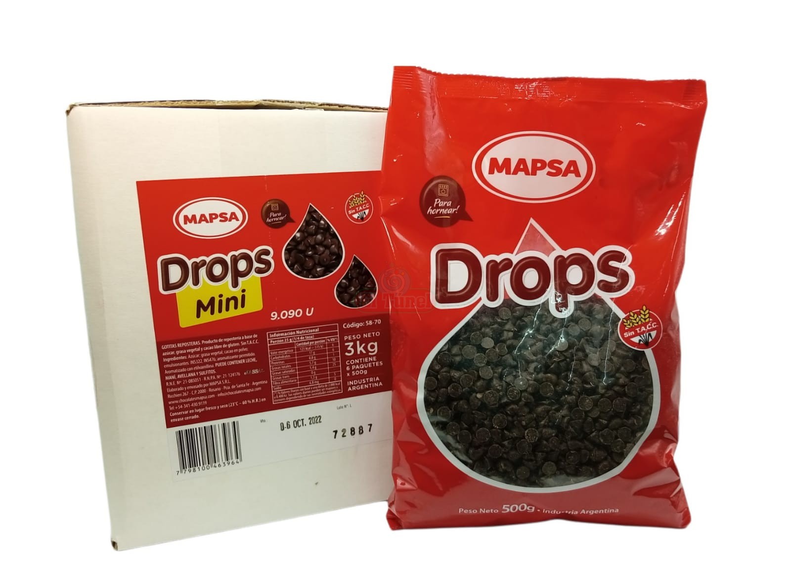 Gotitas Negra X100 Grs - El Túnel Cotillón